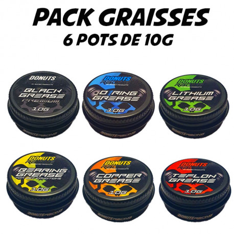 Grease pack 6x10g - Donuts Racing